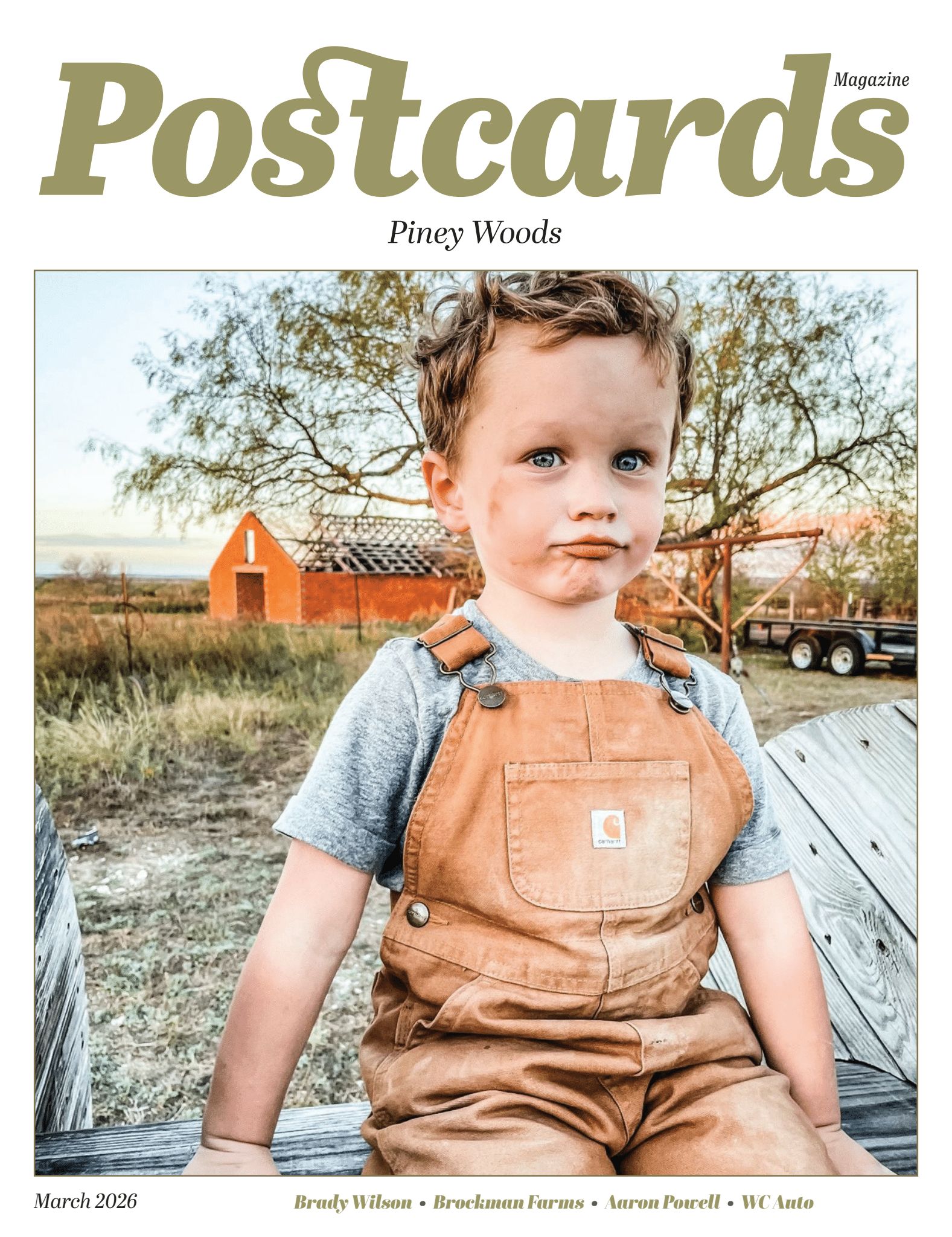 Postcards March 2026- Piney Woods | Postcards Magazine